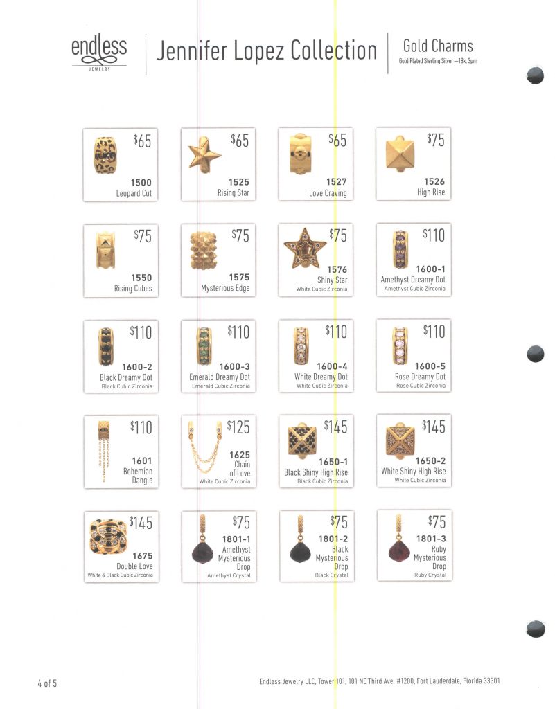Gold Charms - Jennifer Lopez Collection | jewelryoutlet